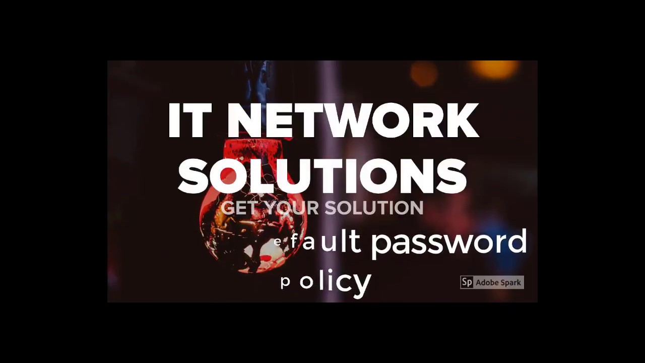 How to Change Default Password Policy in Microsoft Windows server 2016 ...