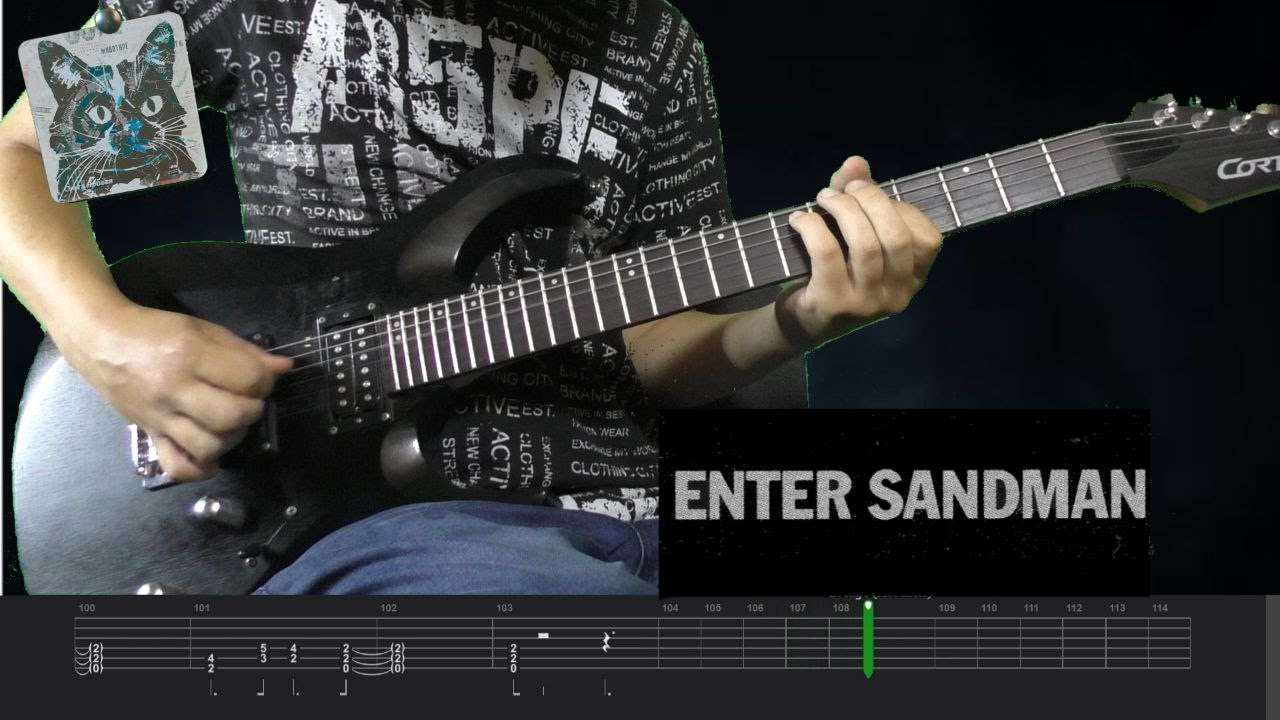 Metallica - Enter Sandman - Guitar Tab lesson - YouTube