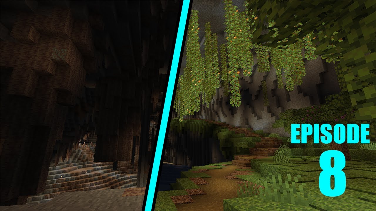I TRANSFORMED A DRIPSTONE CAVE IN SURVIVAL MINECRAFT | #8 - YouTube