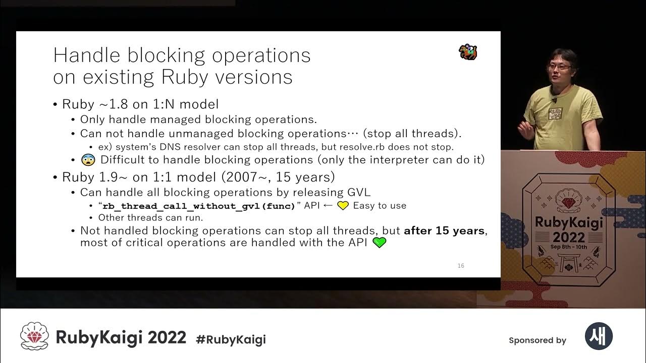 [JA]Making *MaNy* threads on Ruby / Koichi Sasada @ko1 - YouTube