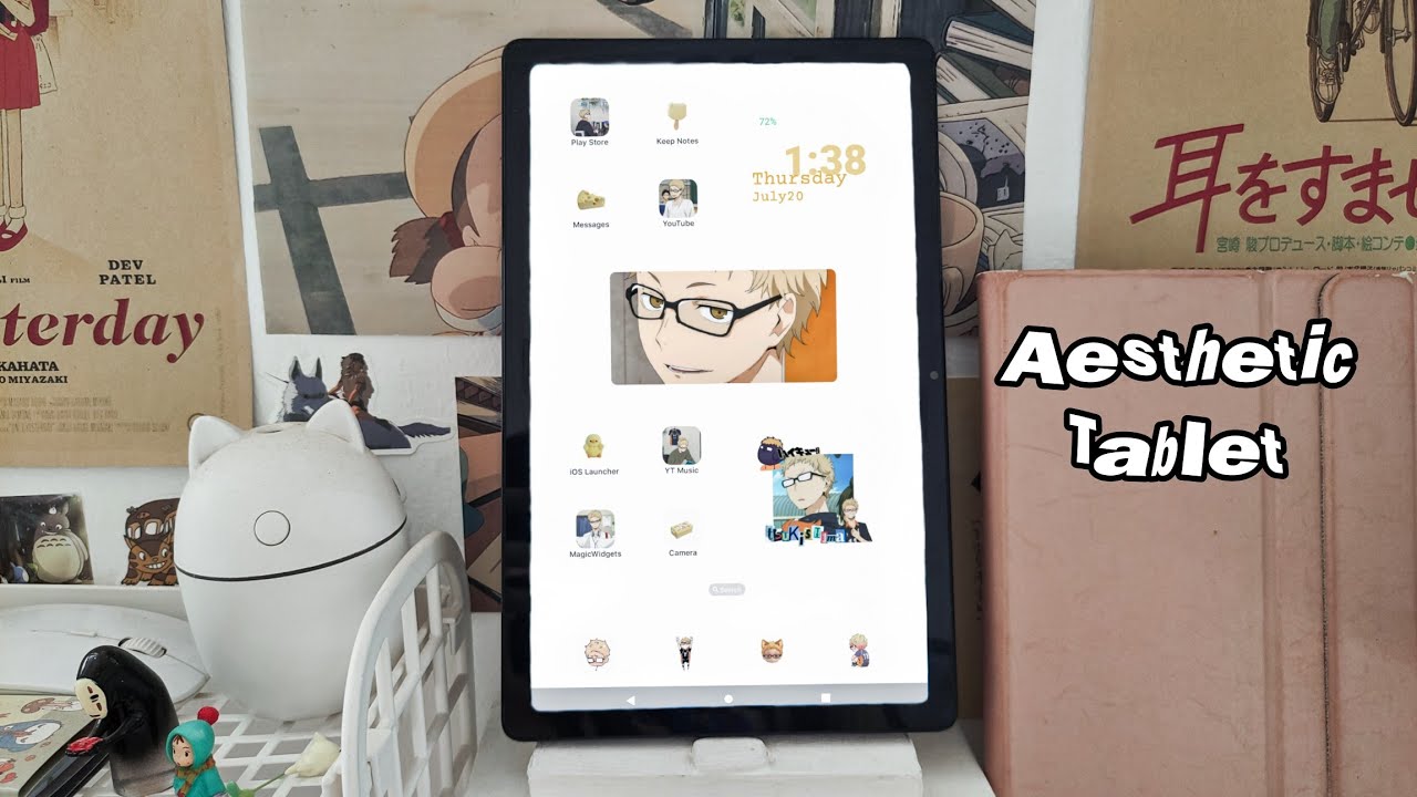 How to have an aesthetic android tablet (Anime Theme) Tsukishima ...