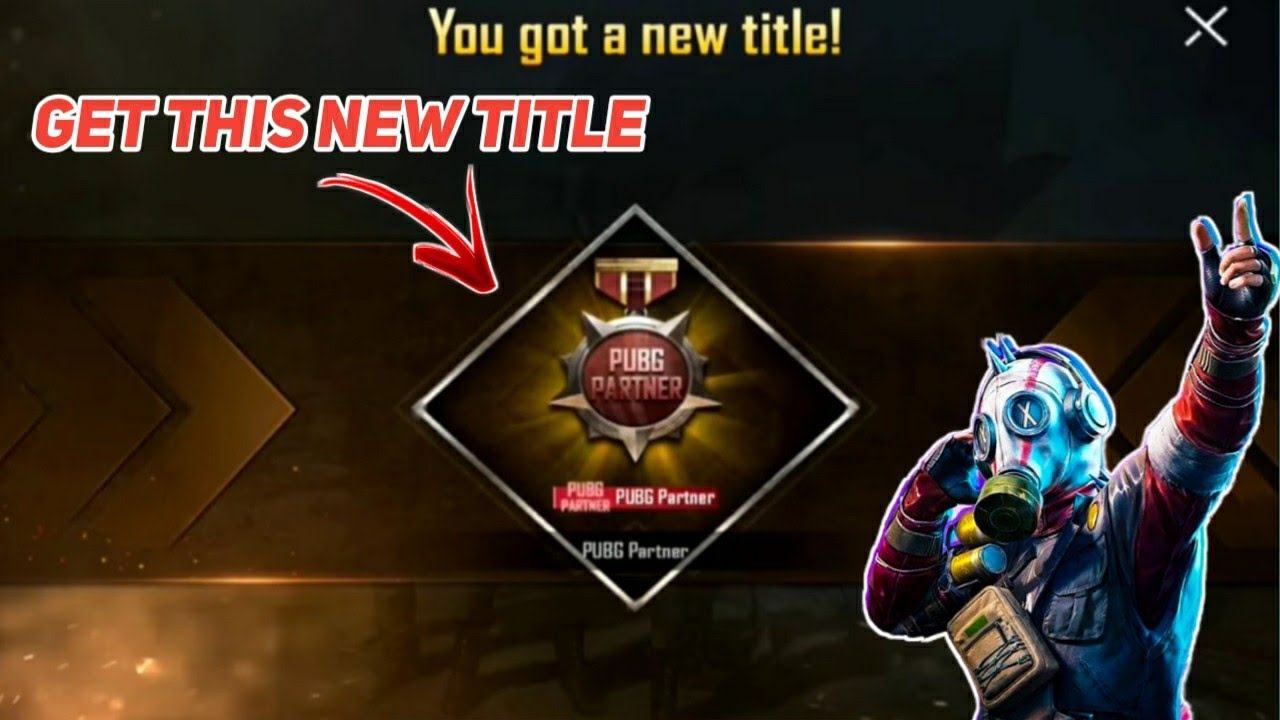 HOW TO GET BRAND NEW "PUBG PARTNER" TITLE IN JUST 2 MINUTES.। NEW TITLE ...