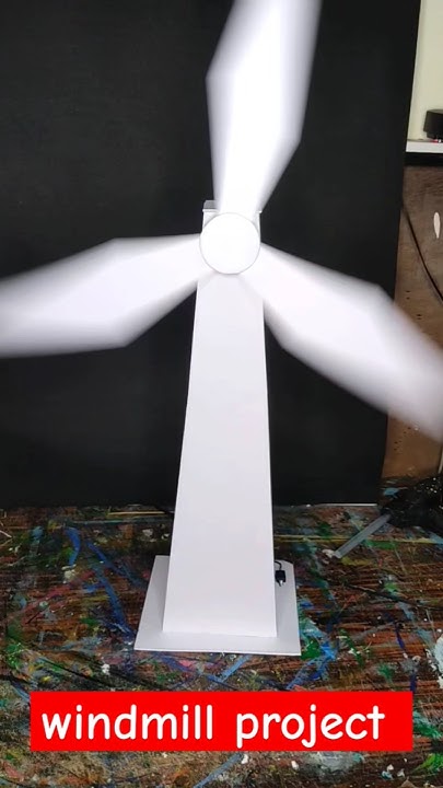 Windmill working model | how to make windmill working model #scienceproject #science #windmill ...