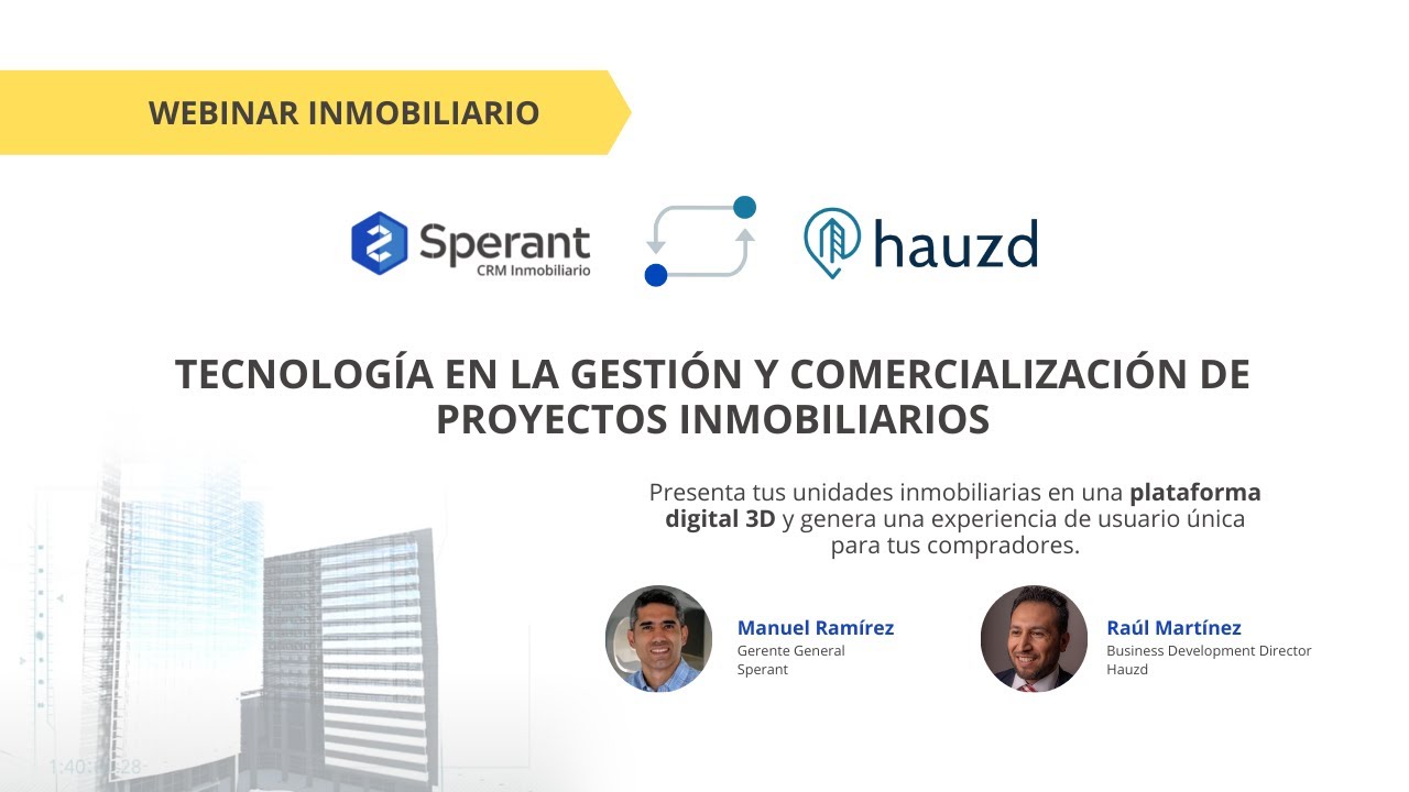 Webinar inmobiliaria: Sperant & Hauzd - YouTube