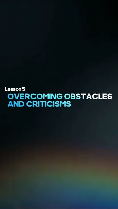 Lesson 5 from 7 Lessons from the Nehemiah Story- Overcoming Obstacles ...