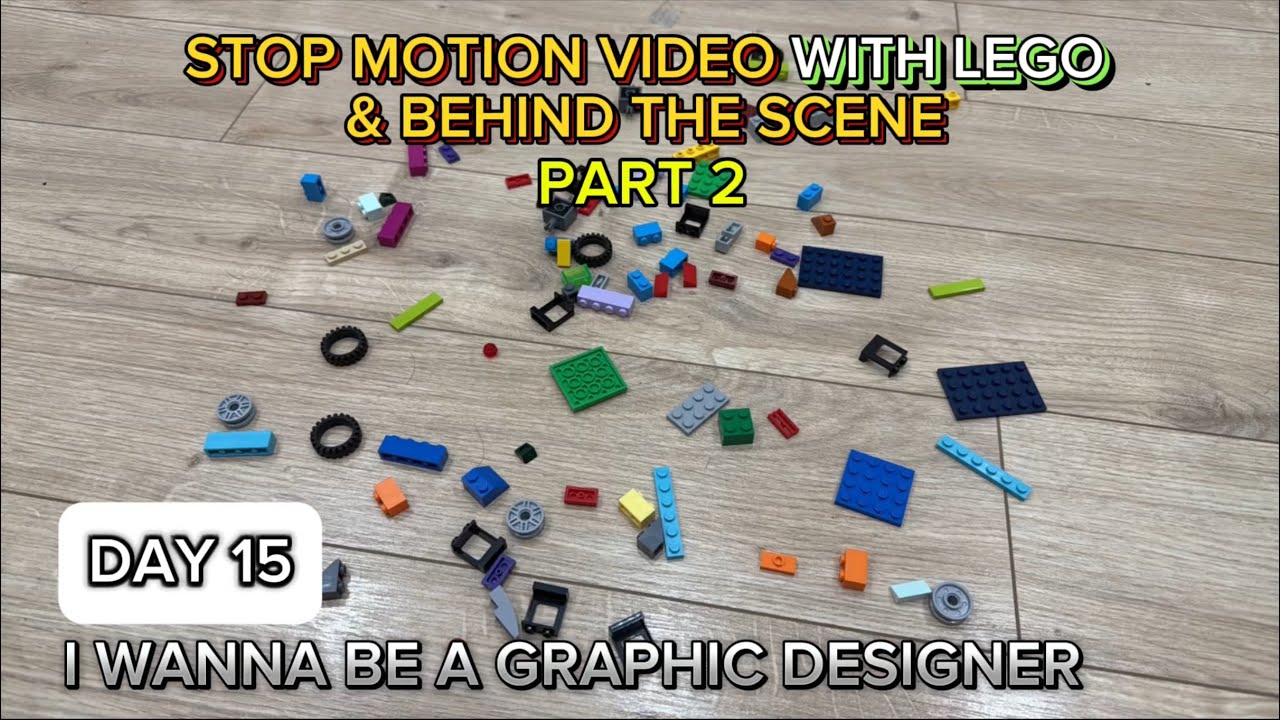 stop motion video & behind the scene Part 2 #stopmotion #lego, I wanna ...