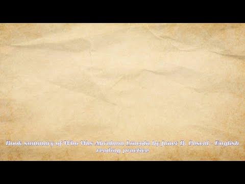 Book summary of Who Was Abraham Lincoln by Janet B. Pascal - English ...