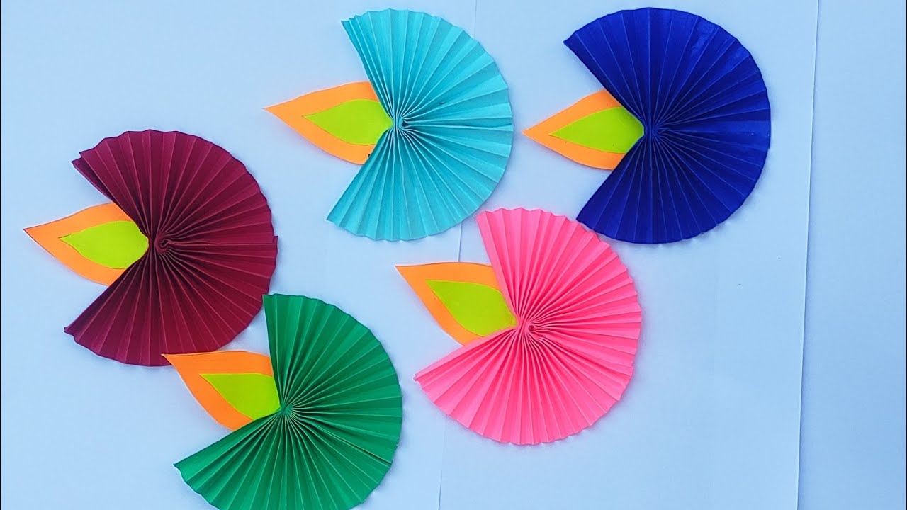 How to make Colour paper Diya l Diwali Decoration lHome Decor |Paper ...