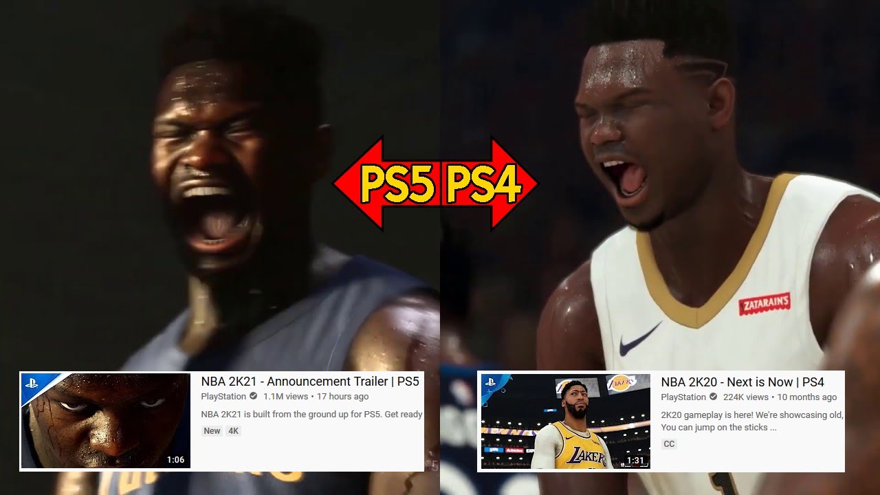 Official Trailer Graphics Comparison NBA 2K21 PS5 Vs NBA 2K20 PS4 YouTube Official Trailer Graphics Comparison NBA 2K21 PS5 Vs NBA 2K20 PS4 YouTube
