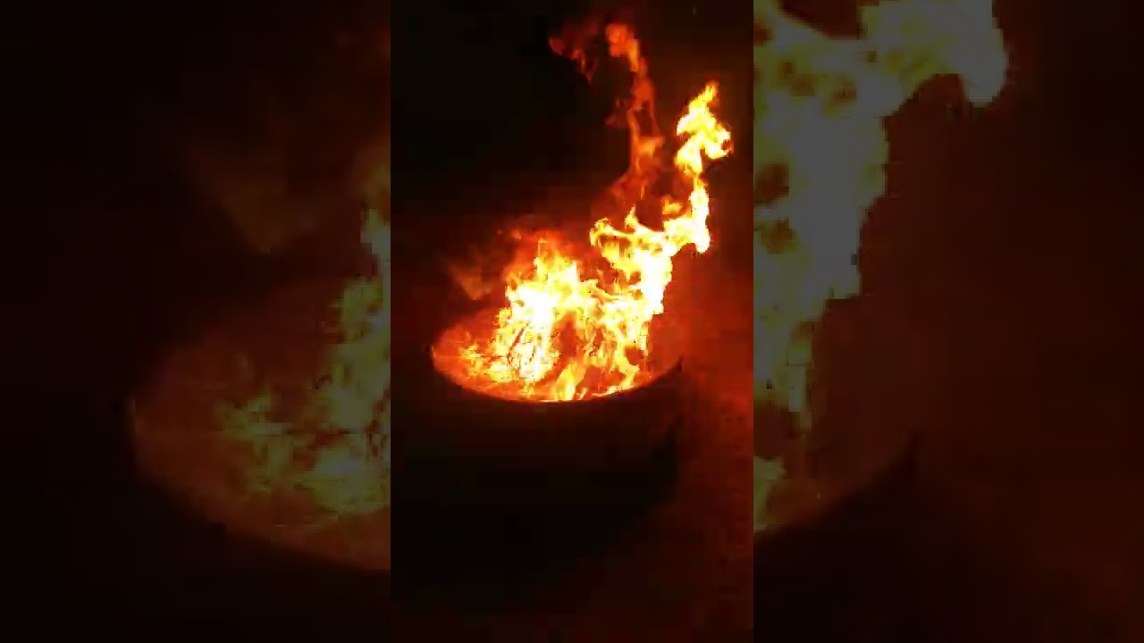 Burning tumbleweeds! - YouTube