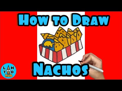 How to Draw Nachos Step by Step - YouTube