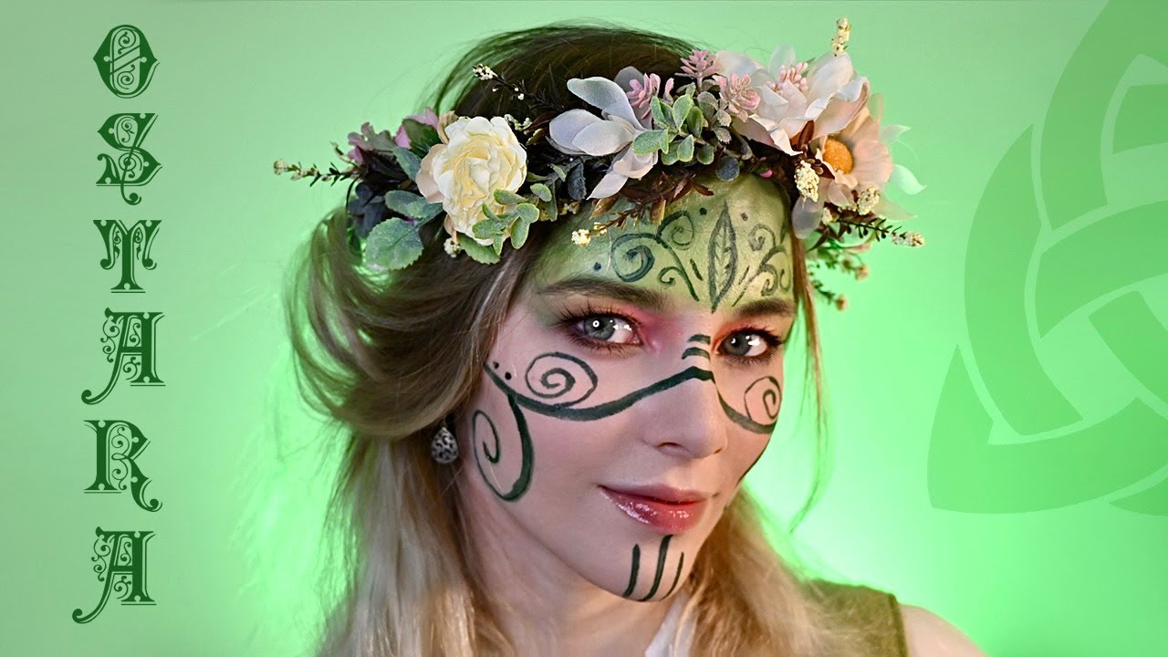 Fantasy makeup tutorial 🌿OSTARA🌿 Spring Equinox - YouTube