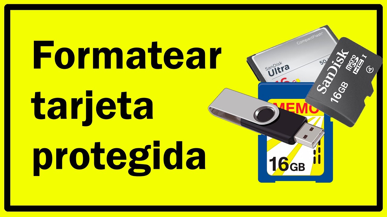 Cómo FORMATEAR micro sd PROTEGIDA contra escritura - YouTube