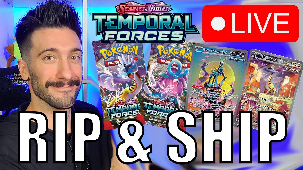POKEMON LIVE RIP&SHIP!!!!! TEMPORAL FORCES IN-STOCK!!! #pokemon #card # ...