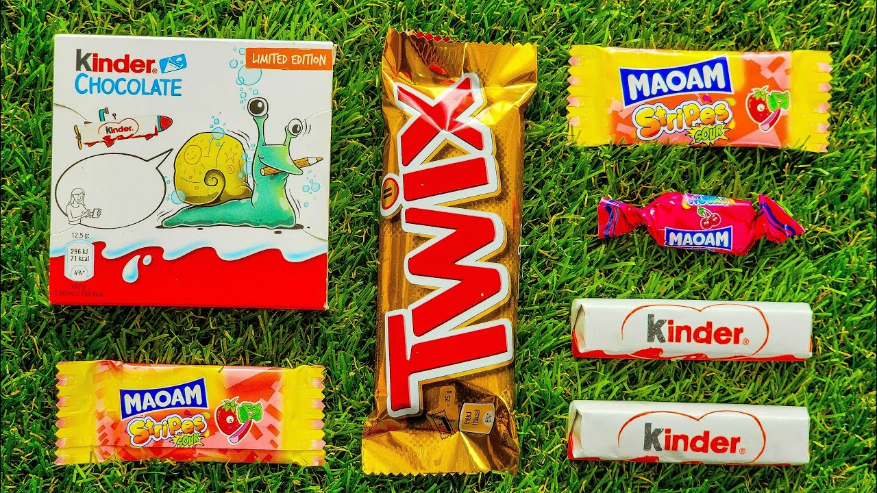 Unusually pleasant l Unpacking Twix and Kinder Chocolate Bars l MAOAM ...