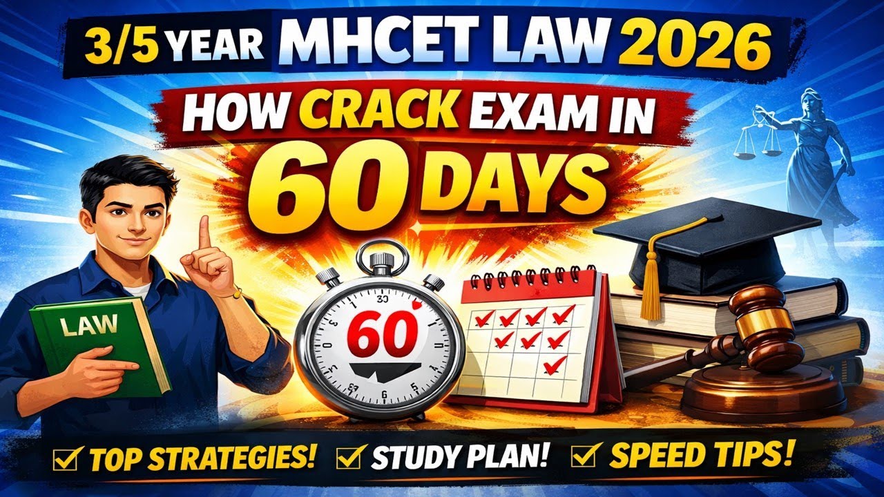 3/5 YEAR MHCET LAW 2026 | How to Crack Exam in 60 Days #cet #cet2026 # ...