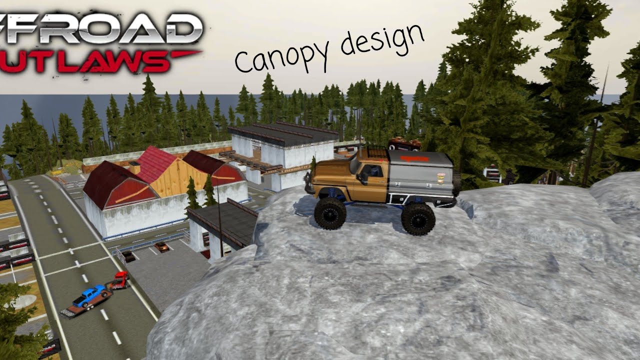 Offroad outlaws how to make a canopy design - YouTube