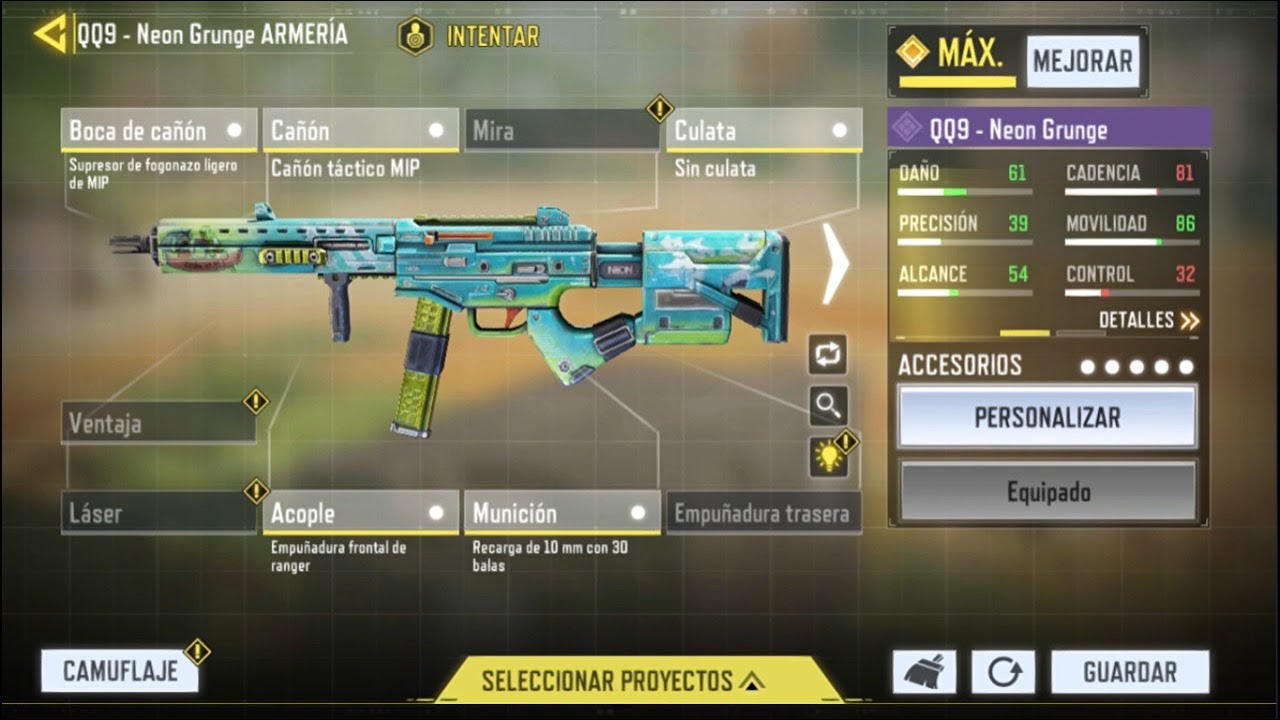 CREO DOS CLASES DE LA QQ9 - NEON GRUNGE PARA REVENTAR EN RANKED DE COD ...