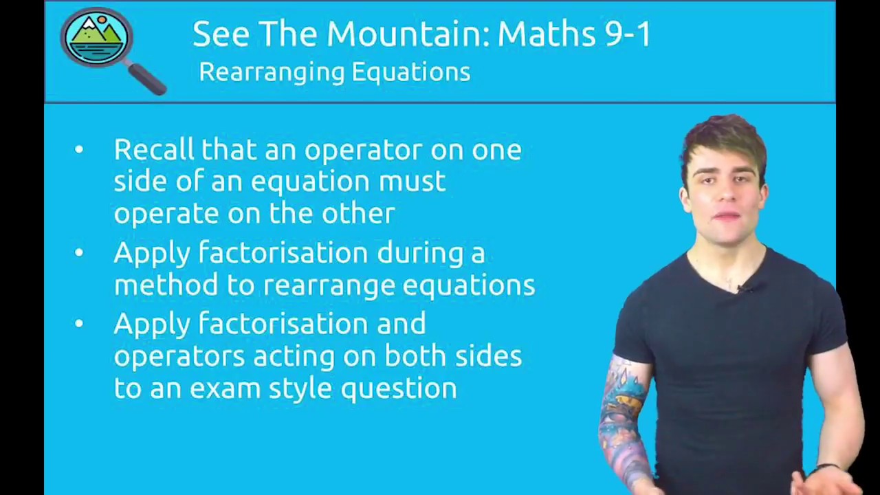 Maths 9-1: Rearranging Equations - YouTube