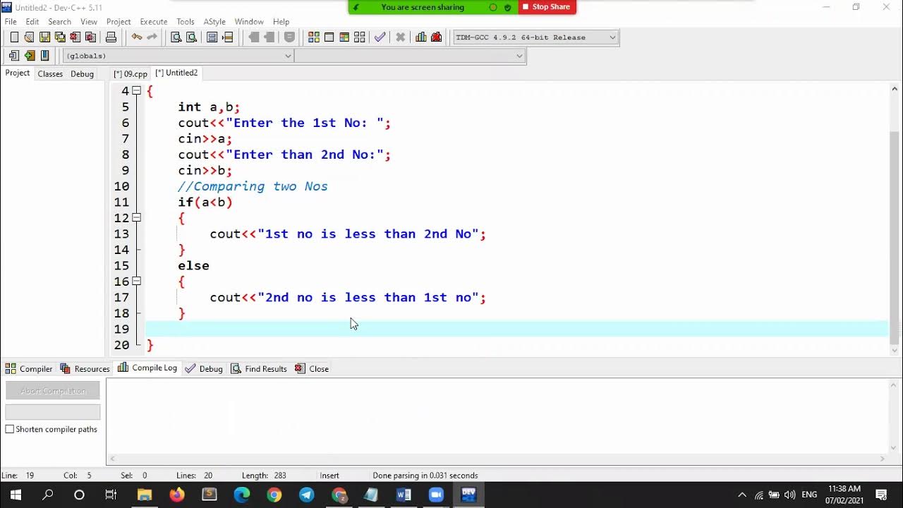 008 If else Condition Conditional Structure | C & C++ With Zakir Khan ...