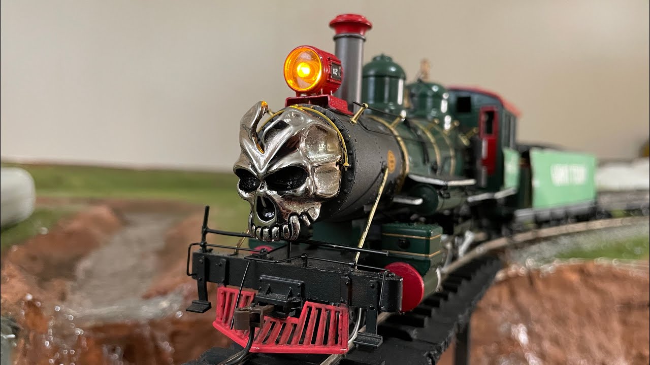 3 Ghost trains steaming across the layout - YouTube