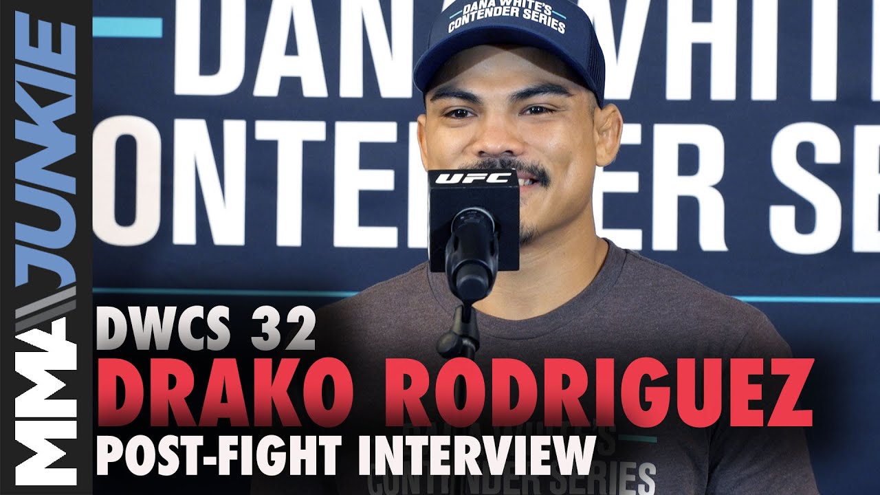 DWCS 32: Drako Rodriguez post-fight interview - YouTube