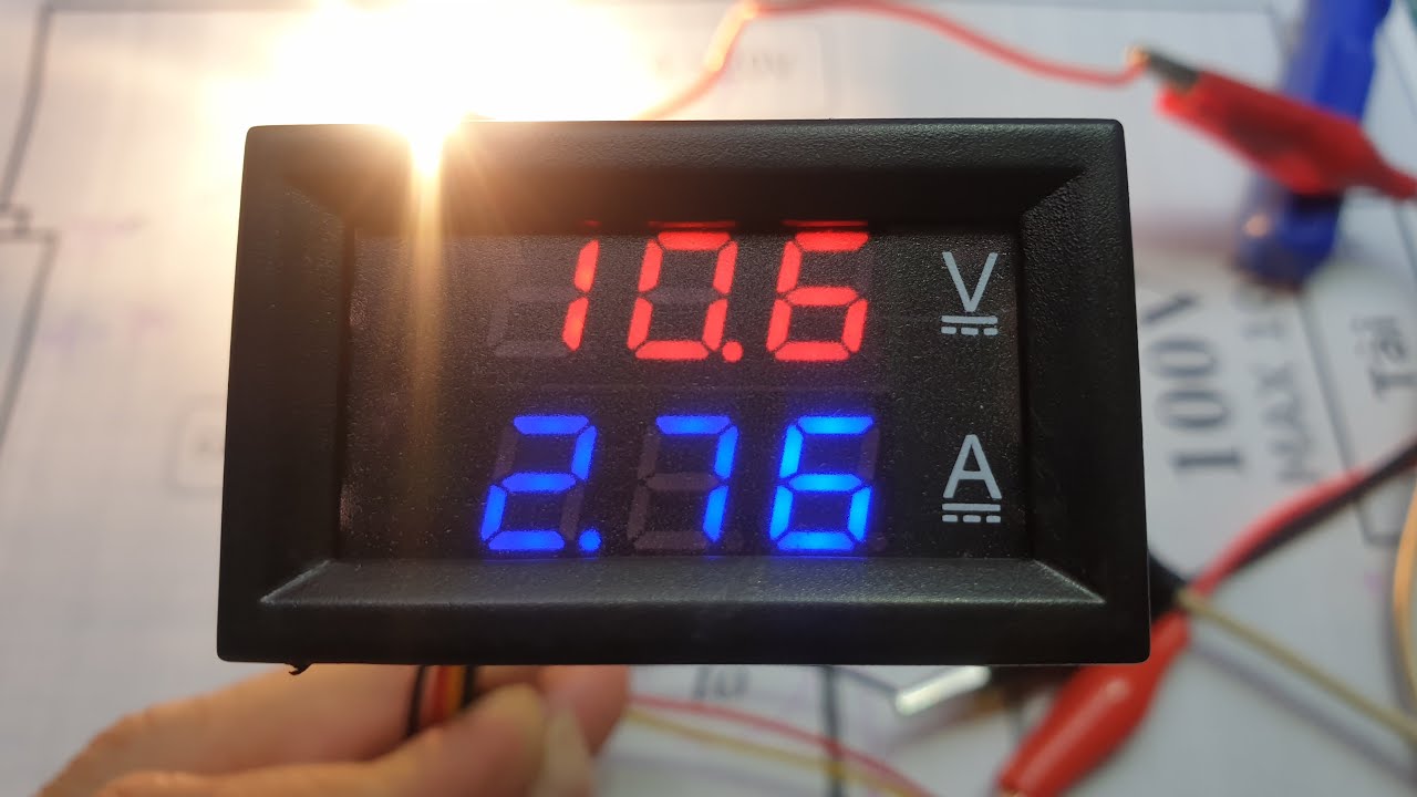 Hướng Dẫn Sử Dụng Đồng Hồ Đo Dòng Áp Dc 100v 10a Youtube