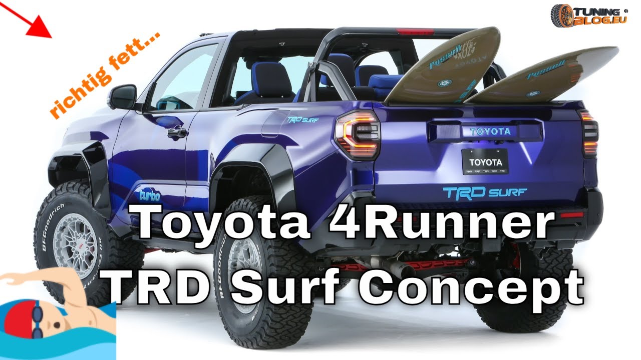 2025 Toyota 4Runner TRD Surf Concept: Kultiger Zweisitzer im Retro-Look ...