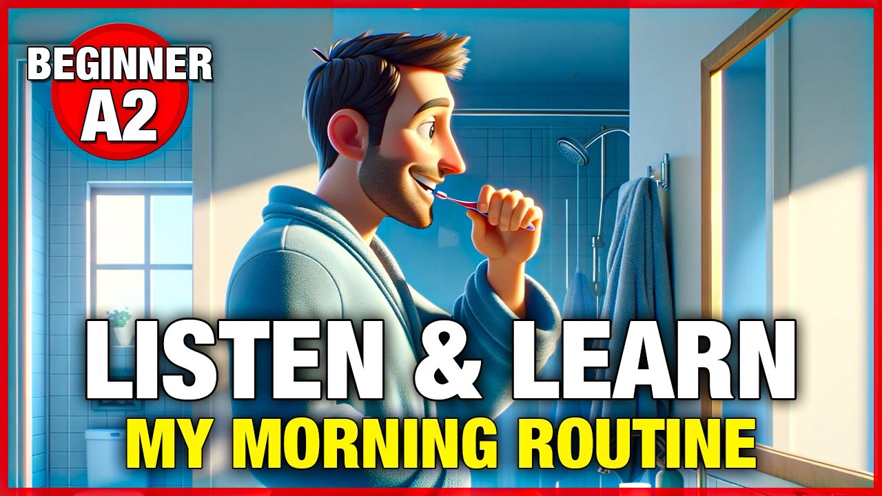 Listen, Learn and Repeat - My Morning Routine (Beginner A2) - YouTube