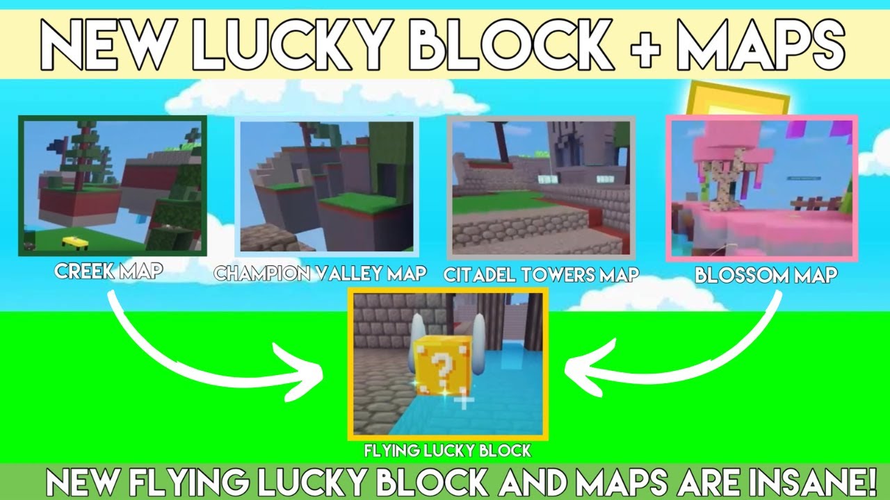 New Flying Lucky Block And Maps Are Insane! (Roblox Bedwars) - YouTube