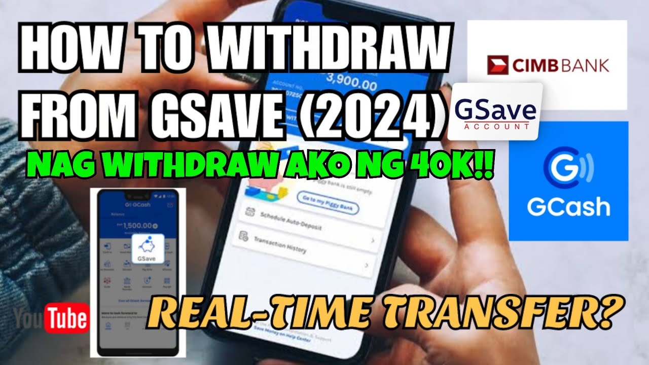 HOW TO WITHDRAW FROM GSAVE TO YOUR GCASH WALLET (2024) | 40K SAVINGS ...