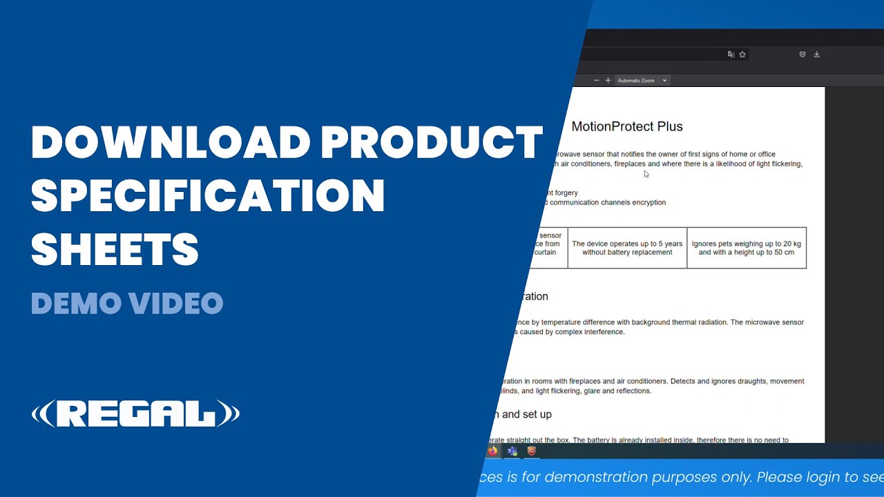 Download product specification sheets | Website Demo Video - YouTube