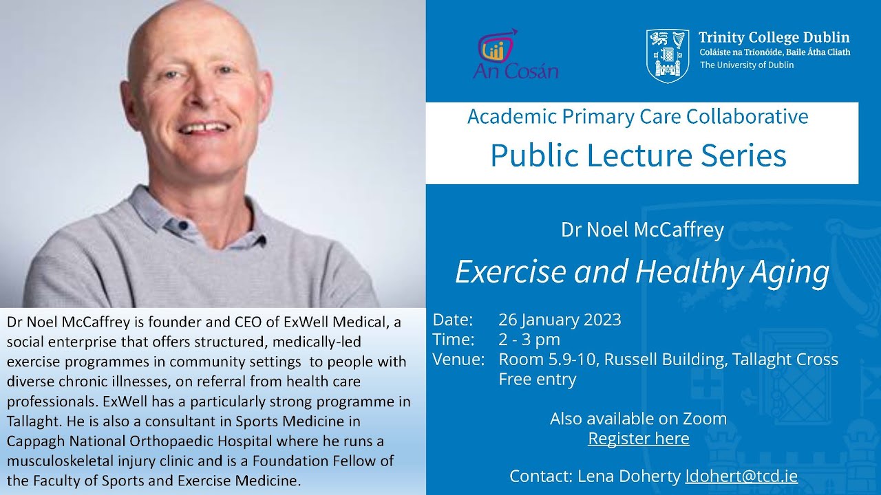 APCC Public Lecture - Dr Noel Mc Caffrey, ExWell Medical - YouTube