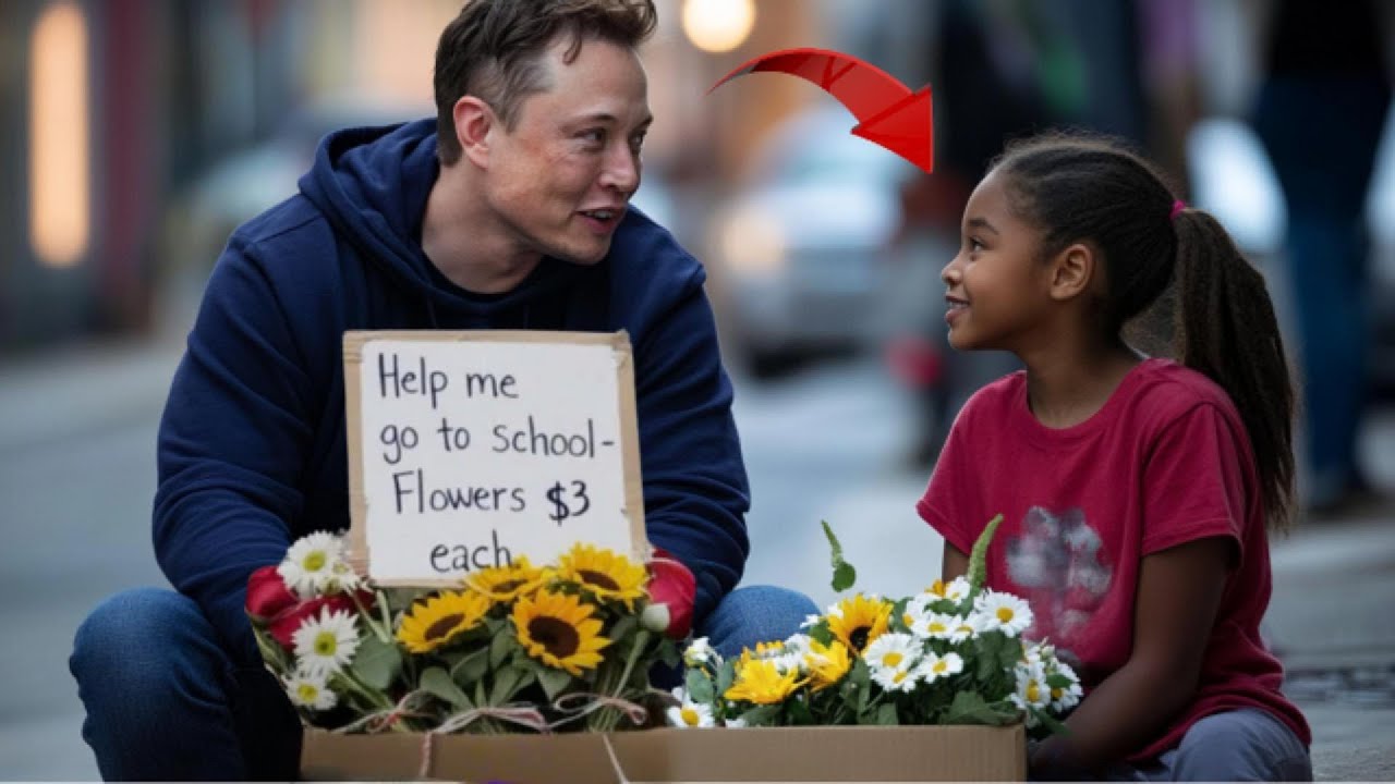 Elon Musk Meets a Black Girl Selling Flowers – What Happens Next Will ...