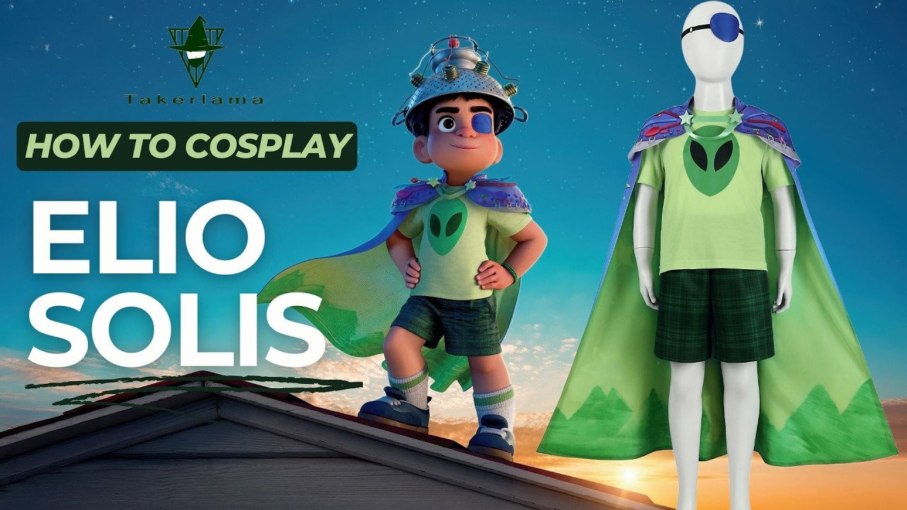#Takerlama Kids Elio 2025 Solis Cosplay Costume Cartoon Shirt Cloak Takerlama - YouTube