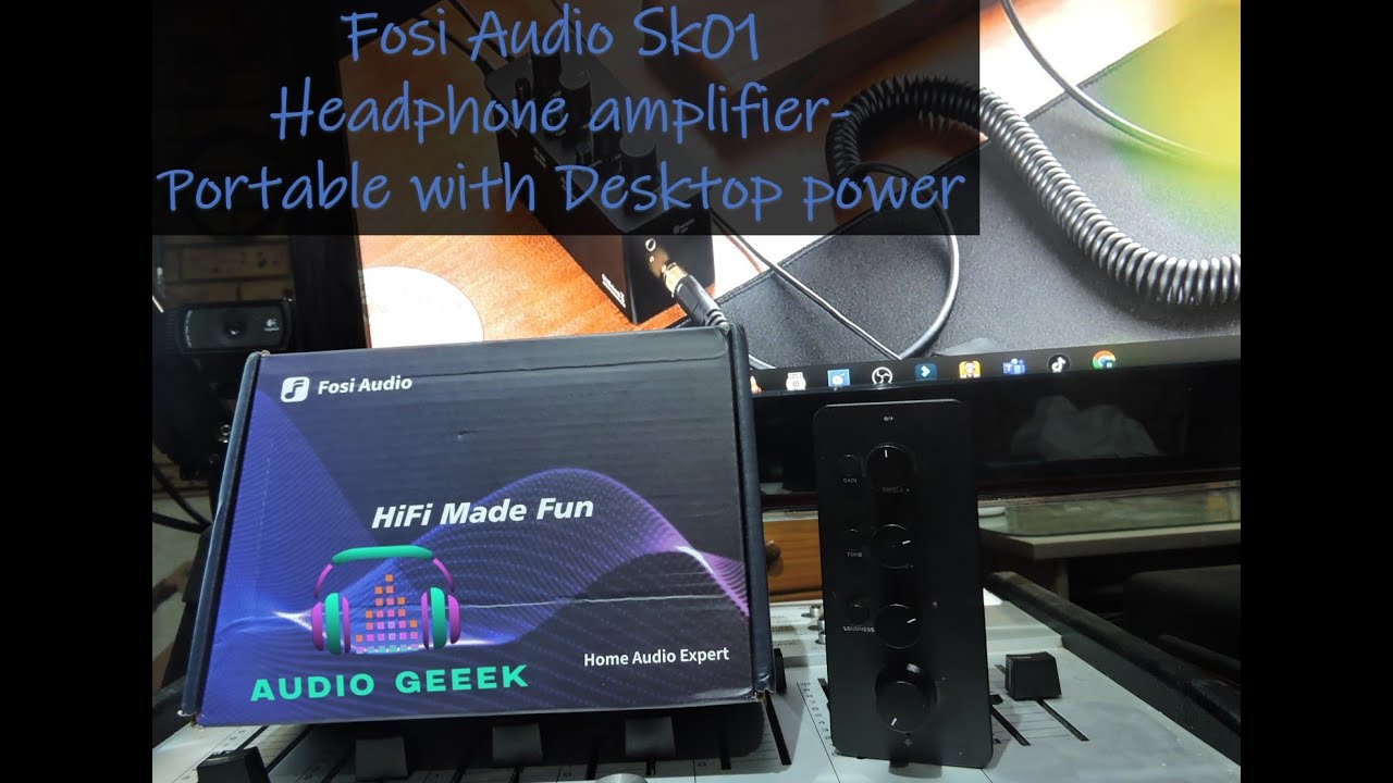 Fosi Audio Sk01 Headphone Amplifier- Portable with Desktop power - YouTube