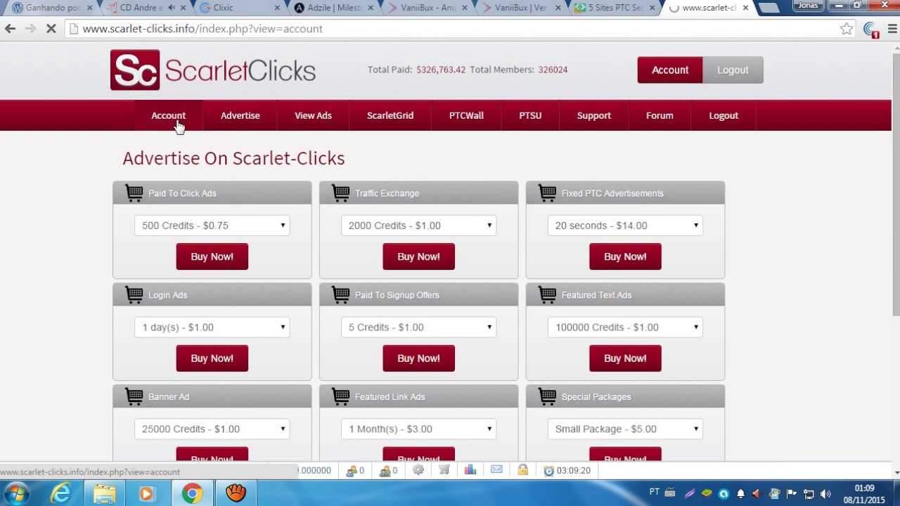 Scarlet Clicks paga! Ganhe dinheiro com Scarlet Clicks - YouTube