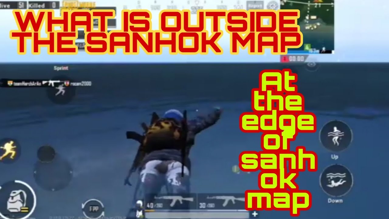 Exploring sanhok | what is at the end of sanhok map | Can we go outside ...