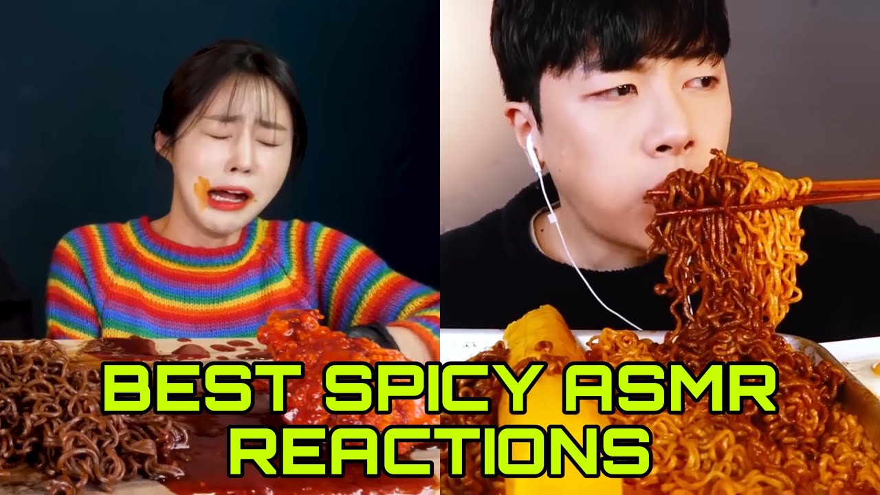 the BEST spicy mukbang REACTIONS 🔥 - YouTube