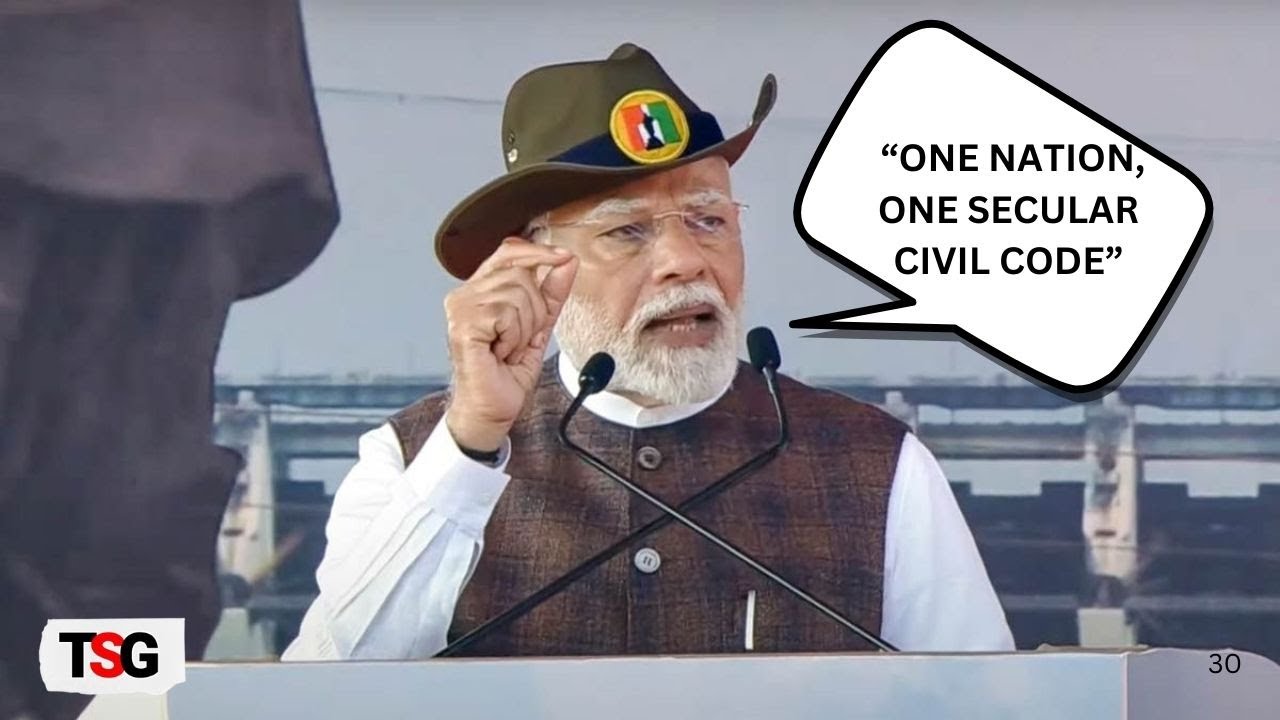 PM Modi Announces "One Nation, One Secular Civil Code" at Diwali Event - YouTube