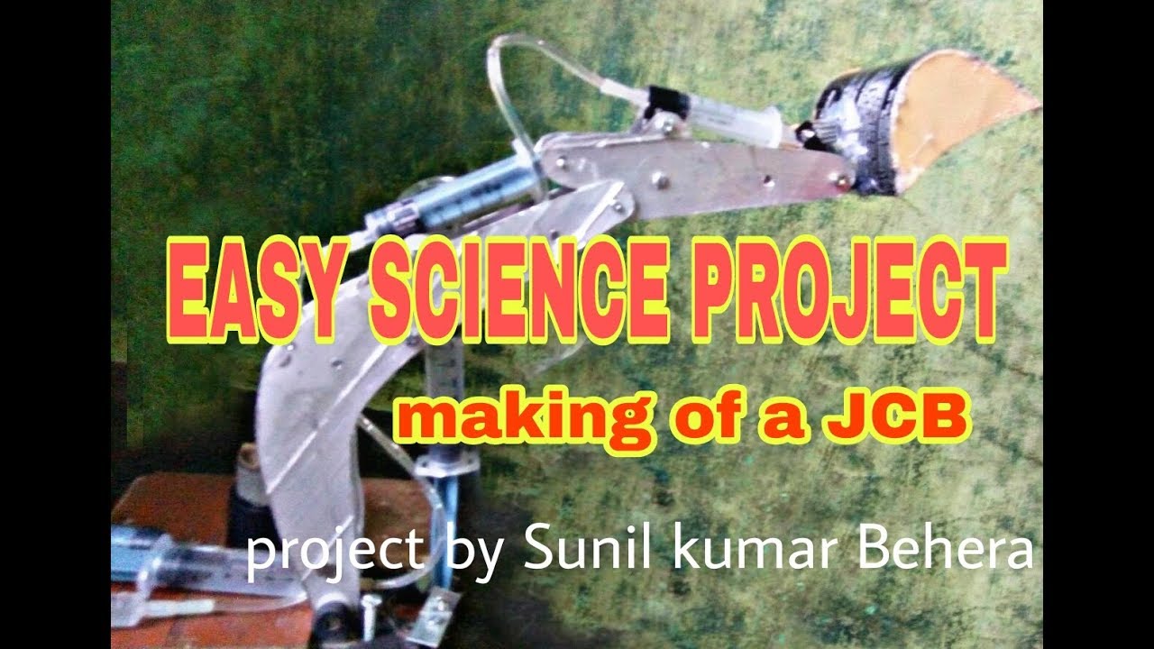 DIY Easy science project Working model of a jcb / science project _you ...