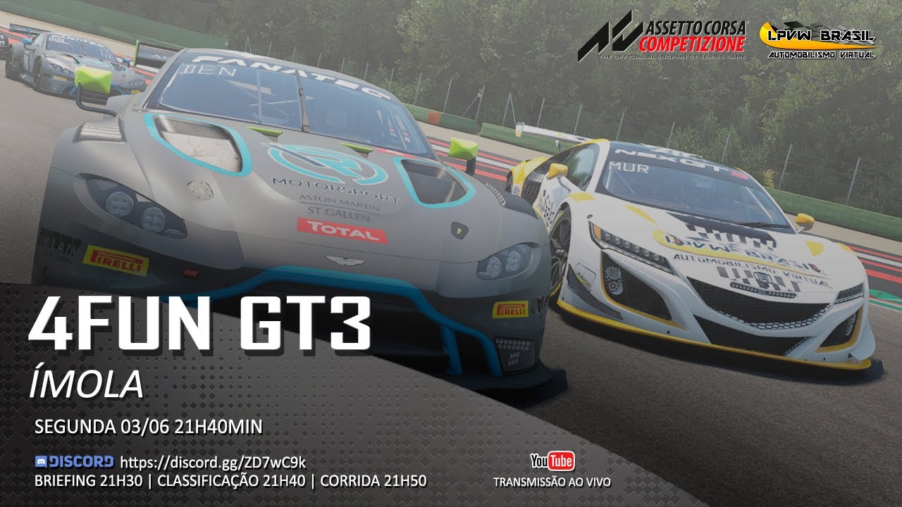 4FUN GT3 – ACC – Ímola-ITA - YouTube