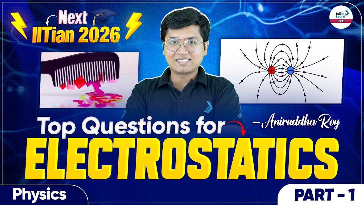 Top Questions for Electrostatics Part 1 || Class 12 Physics || JEE 2026 ...