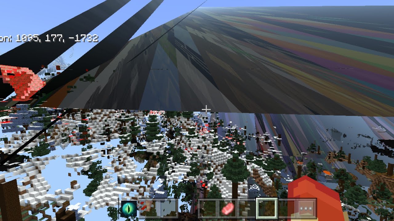 Huge Visual Glitch in Minecraft Bedrock Edition - YouTube