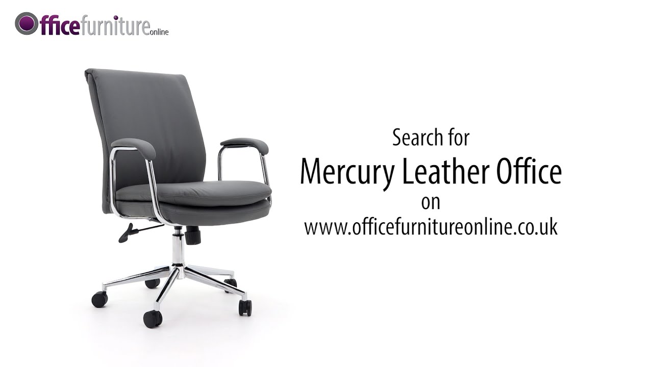 Mercury Bonded Leather Office Chair - Features - YouTube