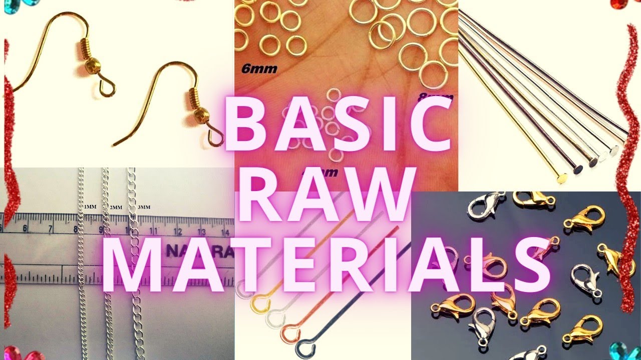 Introduction Of Basic Jewellery Raw Materials For Beginners #beginners ...
