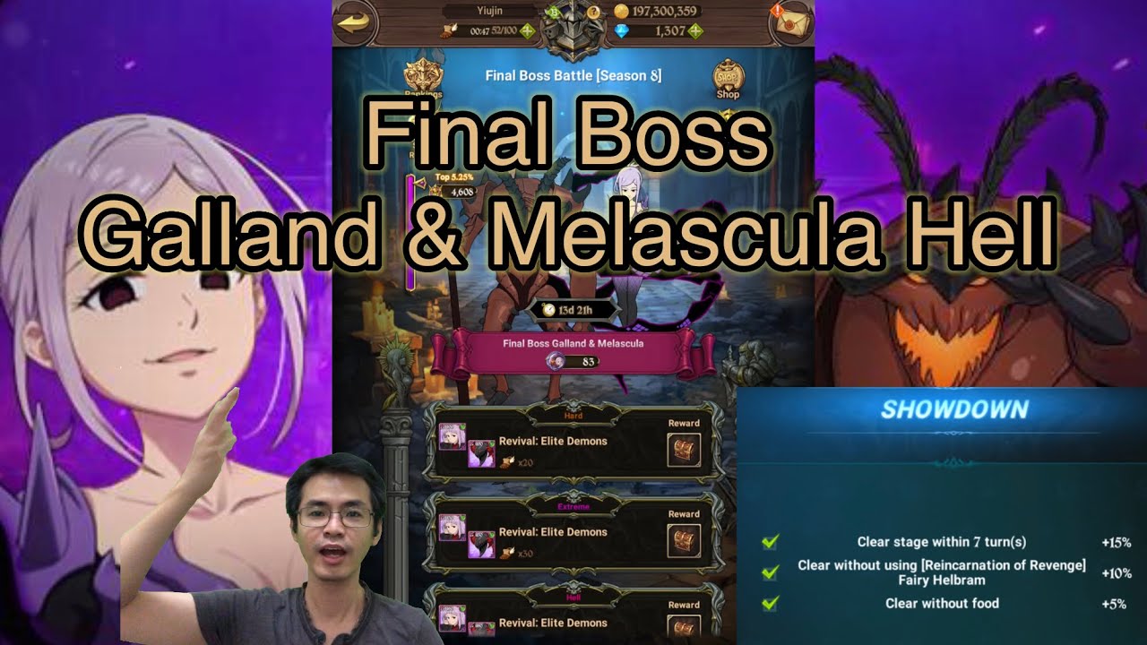 Final Boss Galland And Melascula Hell The Seven Deadly Sins Grand Cross ...