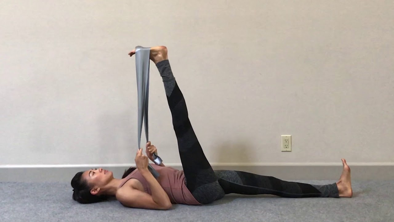 Do These 5 Mini Stretch Sequences to Loosen Super Tight Hamstrings Single Leg Stretch - YouTube