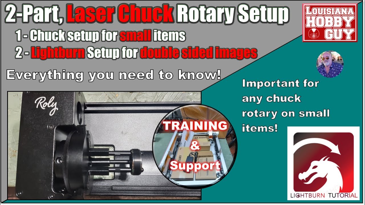 👍 2-Part Laser Chuck setup on the LaserMATIC MK2 for small & double ...