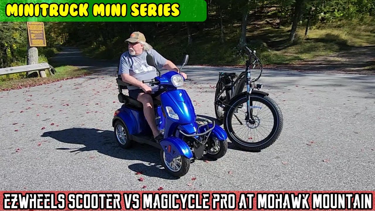 Mini-Truck (SE07 E12) Ewheels EW-46 Electric Scooter VS Magicycle ...